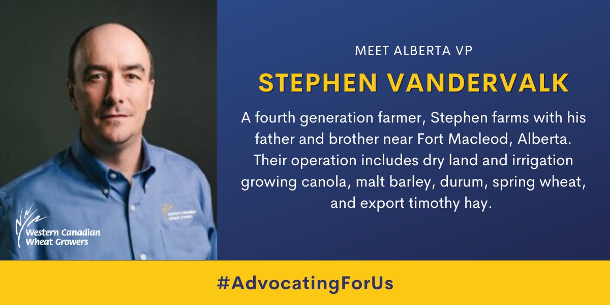 Stephen Vandervalk | Wheat Producer | Alberta Farmer
